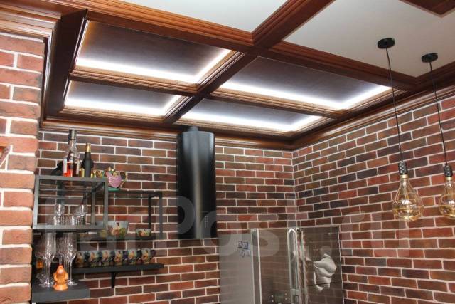 Изготовление подвесных, кессонных потолков из дерева на заказ во ...