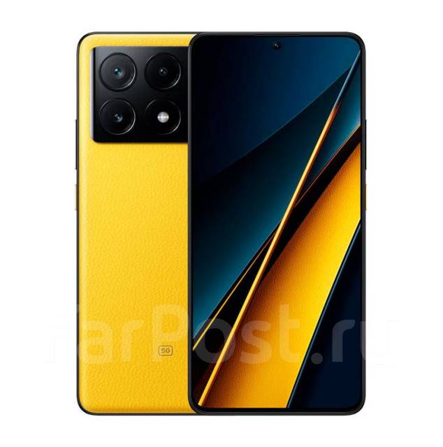 Смартфон POCO X6 Pro 5G, 512 гб, 6.67", желтый, 3G, 4G LTE, Dual-SIM ...