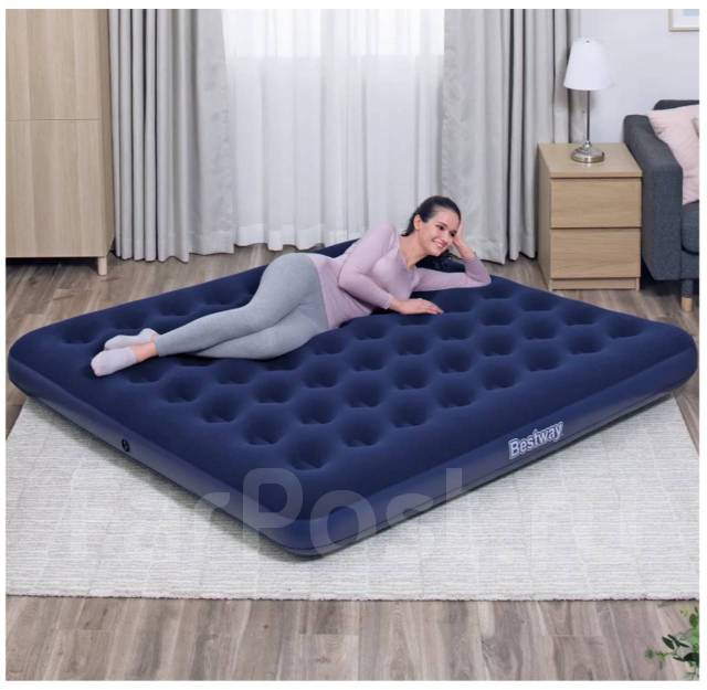 Матрас надувной Bestway 203х183х22см двуспальный до 300кг, новый, под ...