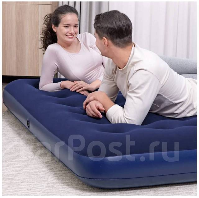 Матрас надувной Bestway 203х183х22см двуспальный до 300кг, новый, под ...