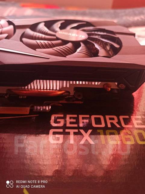 Видеокарта Gigabyte GeForce GTX 1060 (6GB, GDDR5,192bit, HDMI), б/у, в ...