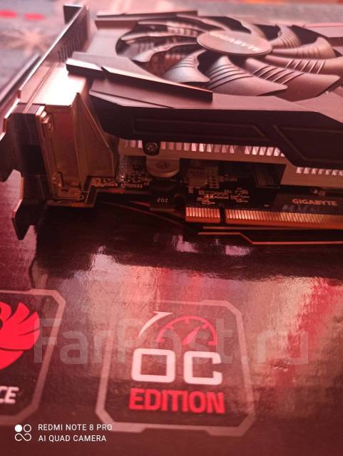 Видеокарта Gigabyte GeForce GTX 1060 (6GB, GDDR5,192bit, HDMI), б/у, в ...