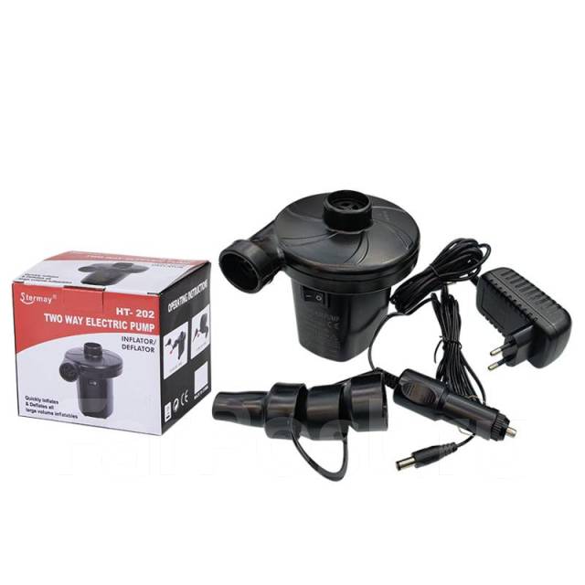 Насос электрический Stermay HT-202A 12V 220V для матраса лодки, новый ...