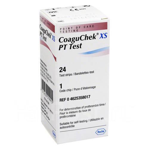 Тест-полоски CoaguChek XS/INRange PT Test PST, 24 шт, новый, под заказ ...