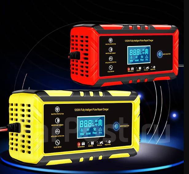 Импульсное зарядное устроиство для авто аккумулятора Autozyx 12-V 6A ...