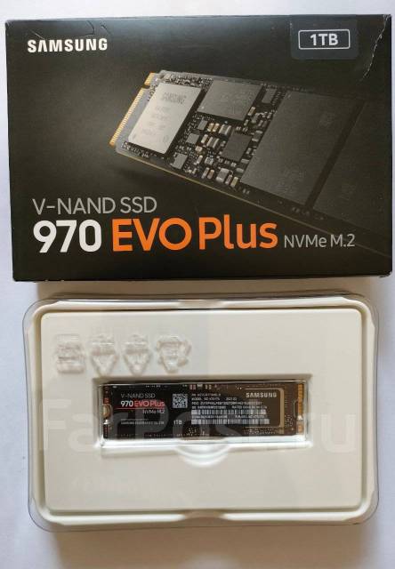 Жесткий диск Samsung 970 EVO Plus M.2 SSD 1000 Gb, 1 000 Гб, новый, в ...