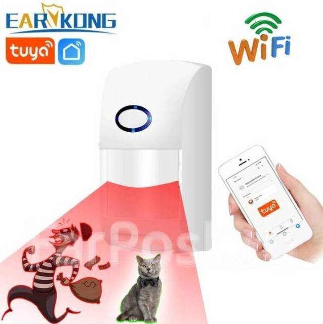 Инфракрасный датчик движения, детектор, сигнализация Tuya WiFi CT60W ...