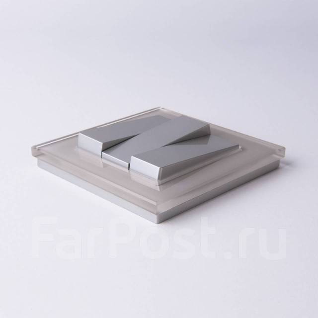 Рамка на 1 пост Werkel (дымчатый/стекло) WL01-Frame-01 Favorit, новый ...