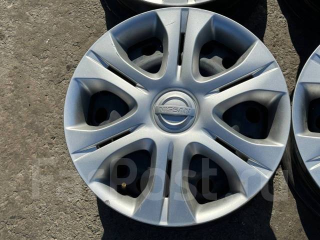 Оригинальные штампованные диски Nissan с колпаками R14 4x100, 14", 1 шт ...