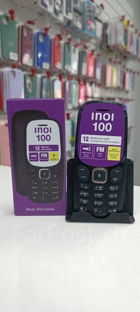 Мобильный телефон INOI 100 черный, до 8 гб, 1.80", моноблок, кнопочный ...