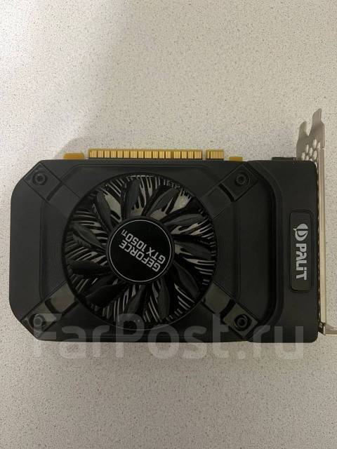 Видеокарта palit Geforce GTX 1050ti 4gb 128bit, б/у, в наличии. Цена: 5 ...
