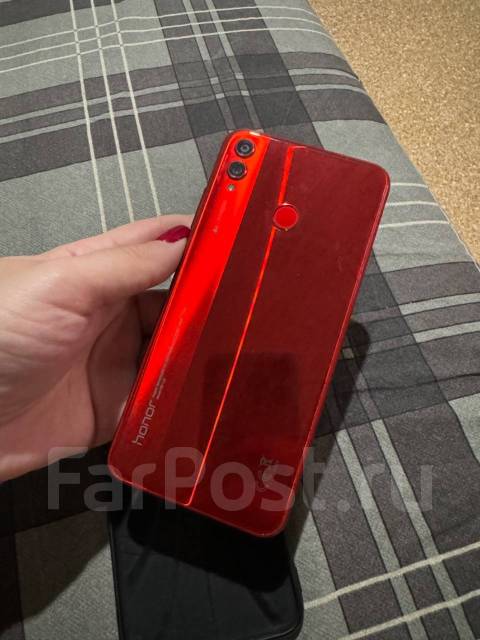 Продам телефон, Honor 8X, 64 гб, 6.50", красный, 4G LTE, б/у, в наличии ...