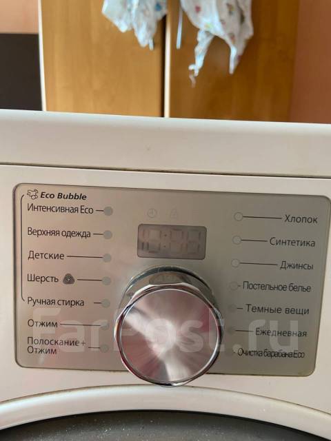 Стиральная машина. Sumsung eco bubble 8 кг, Samsung, 8,0 кг, б/у, в ...