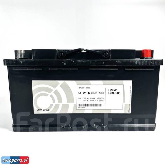 Аккумуляторная батарея BMW AGM 92 Ач. Гелевый аккумулятор BMW 3 series ...