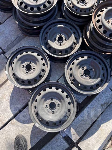 Диски штампованные R 14 4/100 как новые, Topy, 14", 1 шт, 4x100, 54,1 ...