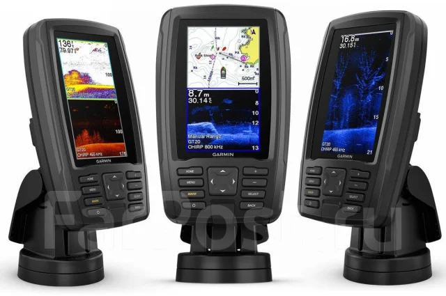 Garmin Echomap PLUS 42CV 44CV + Картплоттер Карты Эхолот Трансдьюсер ...