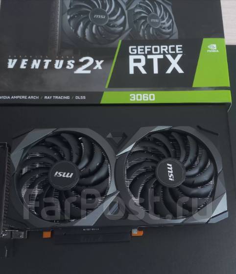 Видеокарта MSI Nvidia GeForce RTX 3060 Ventus 2X OC, 12ГБ, новый, в ...