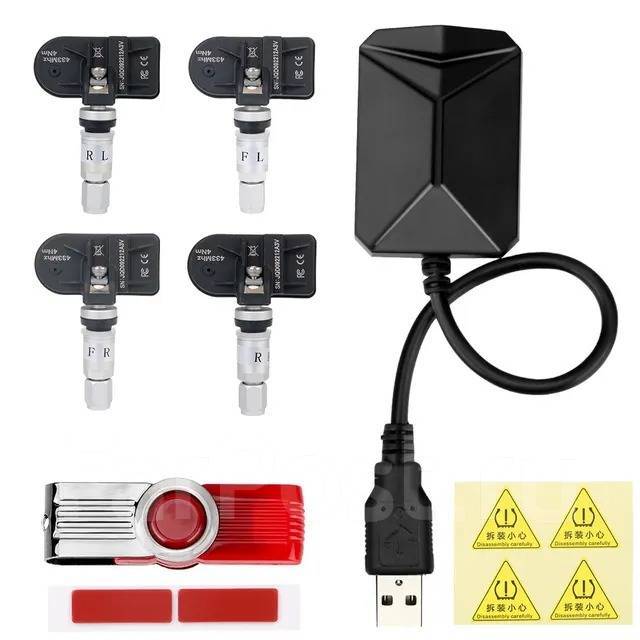 Система контроля давления в шинах TPMS Android (внутренние датчики ...