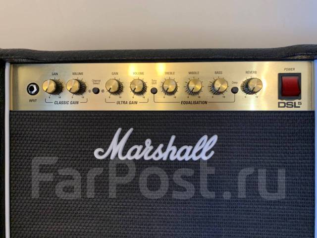Комбоусилитель Marshall DSL 5, б/у, в наличии. Цена: 50 000₽ во ...
