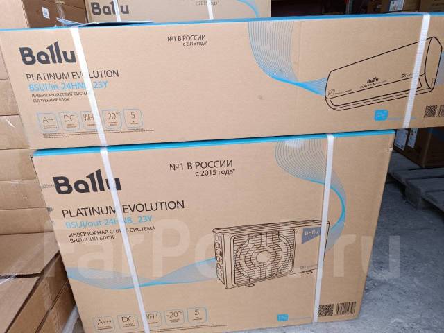 Кондиционер инвертор Ballu Platinum Evolution DC BSUI-24HN8_23Y 80м2 ...