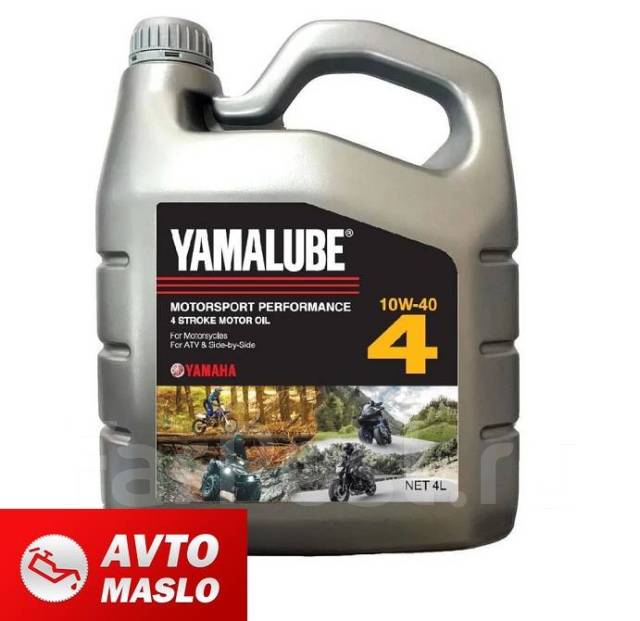 Масло 4-тактное Yamalube MC 4T 10W-40 SL/MA2 4л, минеральное, 4,00 л ...