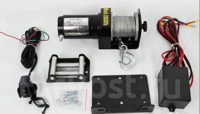 Лебедка Electric Winch 12v 2000 Lbs /907 кг сталь купить во ...