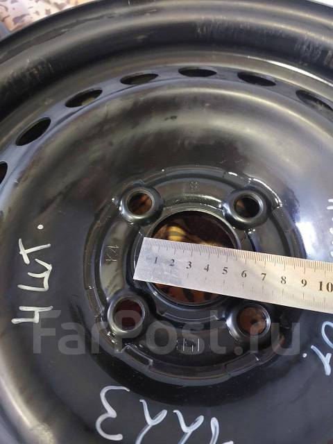 Диски штампованные с колпаками, Honda, 15", 1 шт, 4x100, 5,00 кг. 56,1 ...
