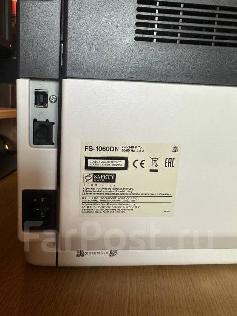 Принтер лазерный Kyocera FS-1060DN, б/у, в наличии. Цена: 18 000₽ во ...