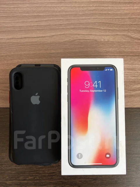 iPhone x 64 gb, 64 гб, 5.80", черный, 3G, 4G LTE, NFC, б/у, в наличии ...