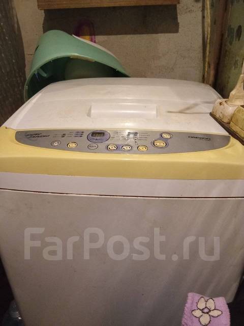 Стиральная машинка, Daewoo, вертикальная загрузка, 5,5 кг, б/у, в ...