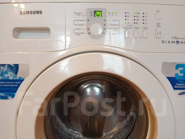 Стиральная машина Samsung 5кг, 5,0 кг, б/у, в наличии. Цена: 13 000₽ во ...