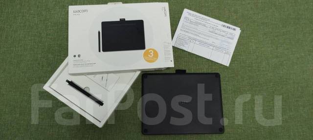 Графический планшет Wacom Intuos M Bluetooth (CTL-6100WLK-N), б/у, в ...