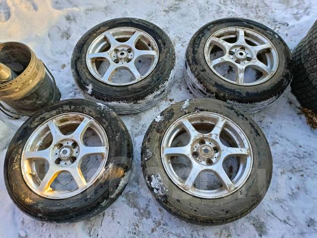 Диски r15 4:100 + шины r15 185 65 honda, 15", 4 шт, 185 мм, 65 % ...