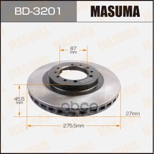 Диск тормозной Masuma, front Mitsubishi Pajero, Montero / V45W 90-04 ...