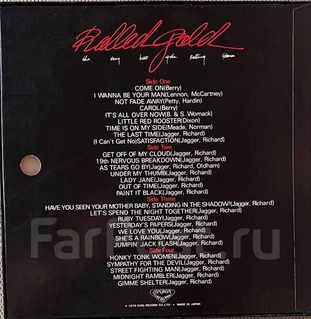 Виниловые пластинки 2LP The Rolling Stones *Ballad Gold* Japan nm-ex, б ...