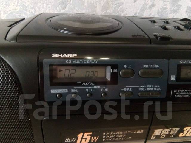 Магнитофон Sharp QT-50CD, б/у, в наличии. Цена: 10 000₽ во Владивостоке