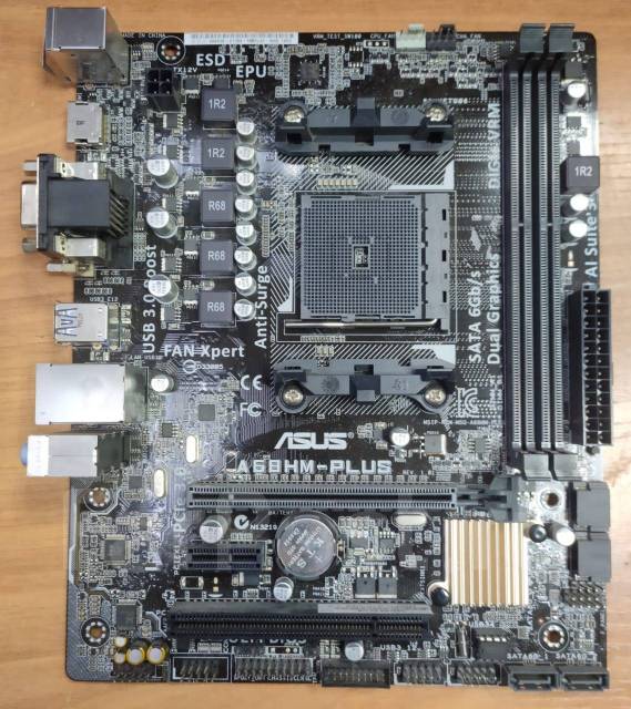 Материнская плата ASUS A68HM-Plus (FM2+), б/у, в наличии. Цена: 2 500 ...