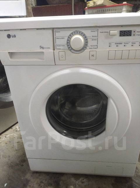 Стиральная машинка LG 5 кг, LG, 5,0 кг, б/у, в наличии. Цена: 8 500₽ в Хабаровске