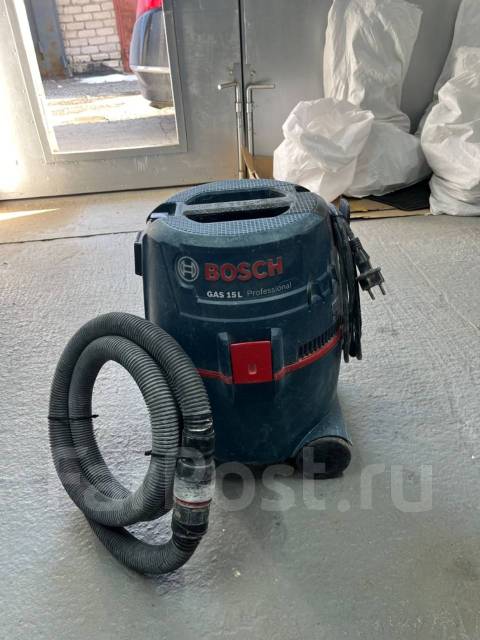 Пылесос строительный Bosch gas 15l, б/у, в наличии. Цена: 10 000₽ во ...
