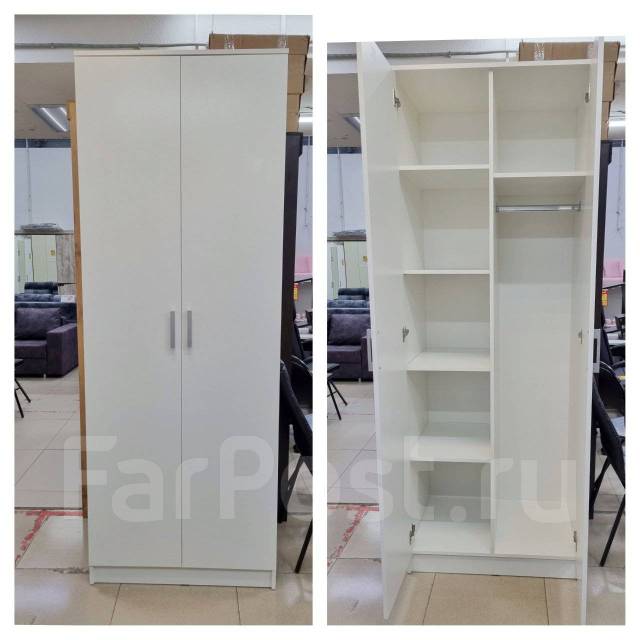 Шкаф 2 ств комбинированный белый количество дверей 2 80 0 см 210 0 см 52 0 см новый Цена