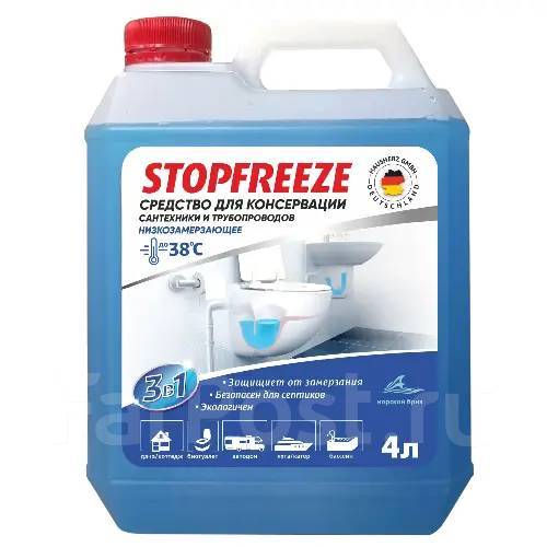 Жидкость низкозамерзающая консервационная HausHerz Stopfreeze 4л, новый ...