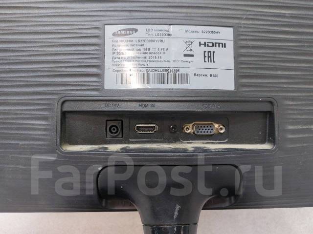 21.5" Монитор Samsung S22D300HY / TN / 1920[1080 / 76 Гц, ЖК (LCD, LED ...