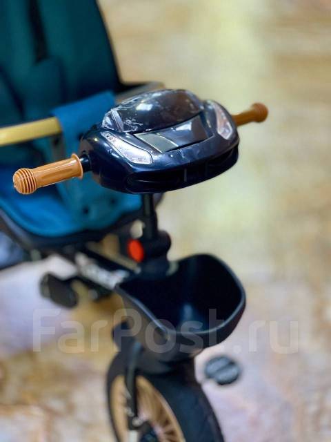 Трехколесный велосипед с родительской ручкой 5888, синий, новый, в ...