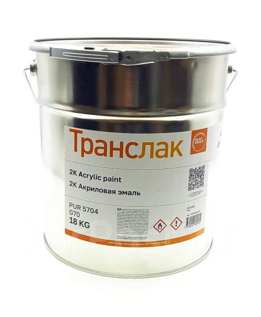 Грунт-эмаль Транслак PUR 5704 G70, в наличии. Цена: 2 100₽ во Владивостоке