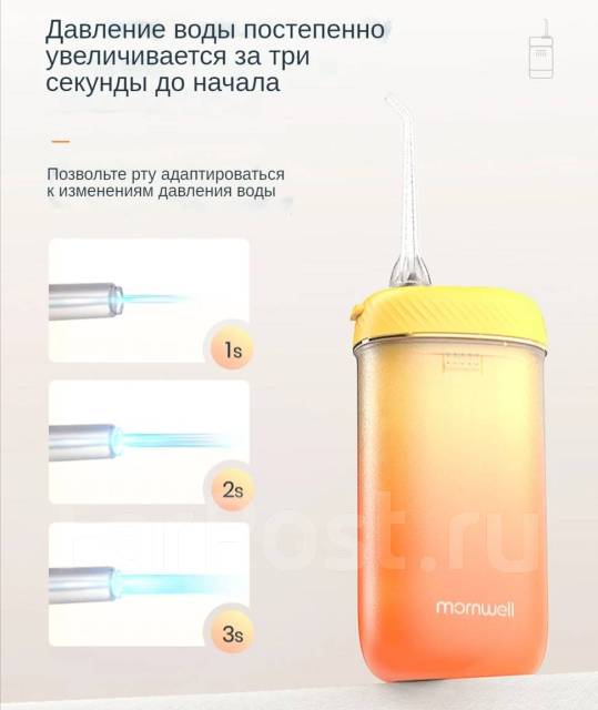 Портативный ирригатор Mornwell F23 (180 мл) 4 насадки | чехол |, новый ...