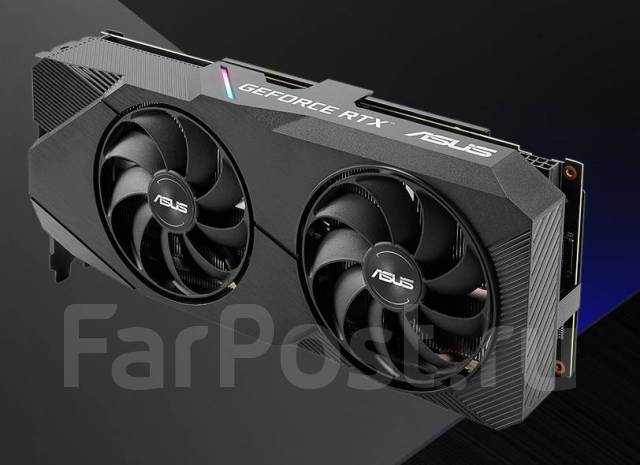 Видеокарта Asus GeForce RTX 2070 DUAL EVO OC V2 8192MB 256bit GDDR6, б ...