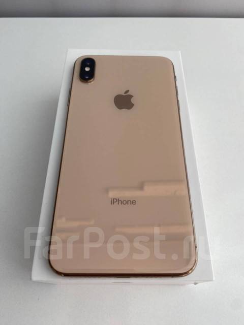 Айфон, Apple iPhone Xs Max, 256 гб, 6.50", золотой, б/у, в наличии ...