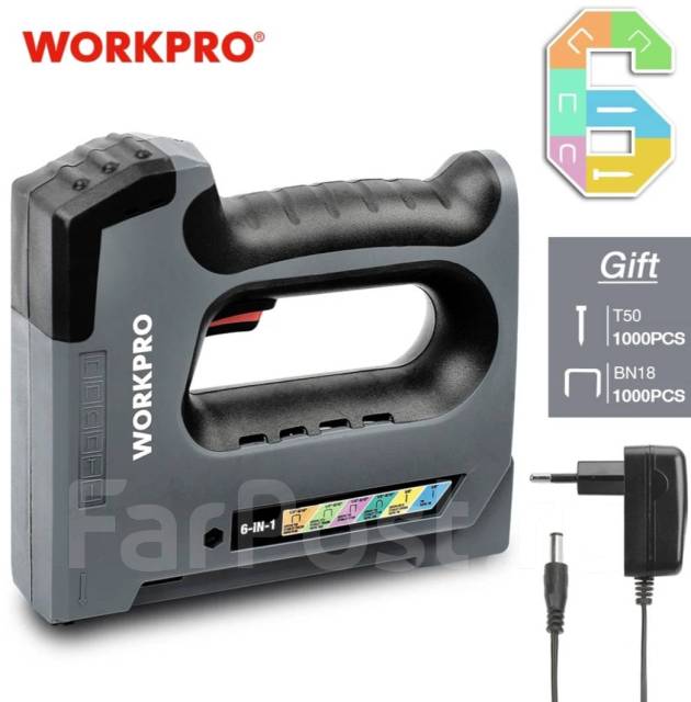 Беспроводной Аккумуляторный степлер Workpro, новый, в наличии. Цена: 4 ...