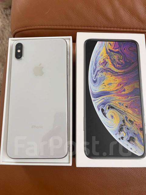 IPhone XS Max, 64 гб, 6.50", белый, б/у, в наличии. Цена: 20 000₽ во ...