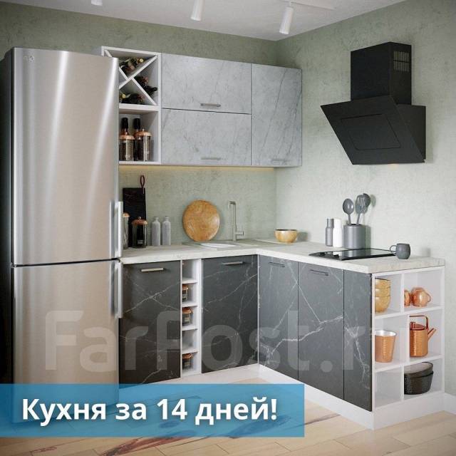 Кухонный гарнитур модульный угловой. Стоимость за всю кухню+акции, мдф ...